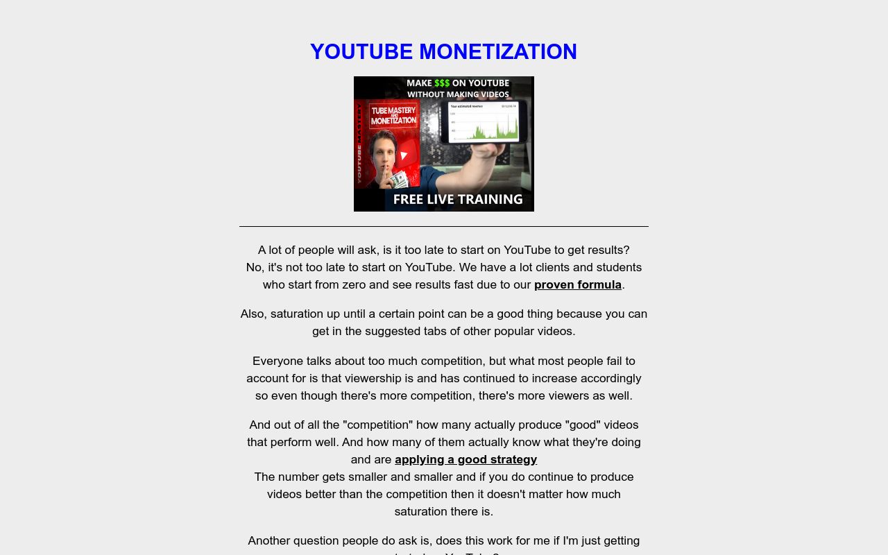 YouTube Monetization (Earn 6 Figures)